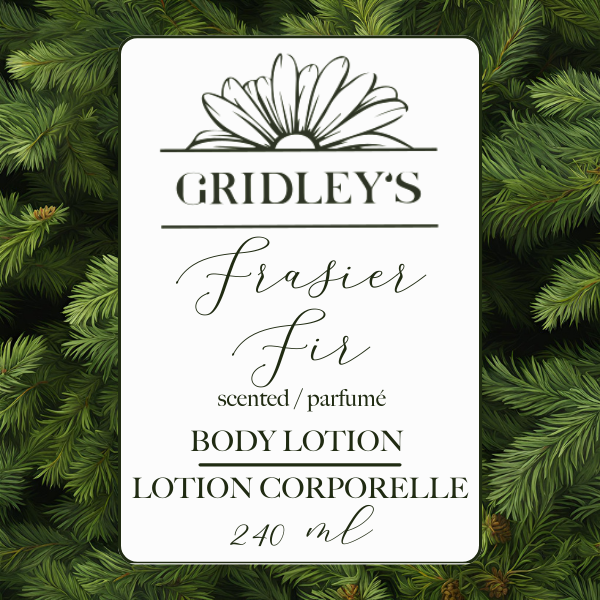 Frasier Fir Body Lotion – Gridley's Bath, Body and Home