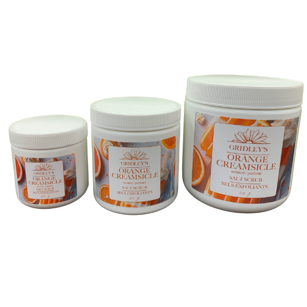 Orange Creamsicle Salt Scrub – Gridley's Creative Bath and Body
